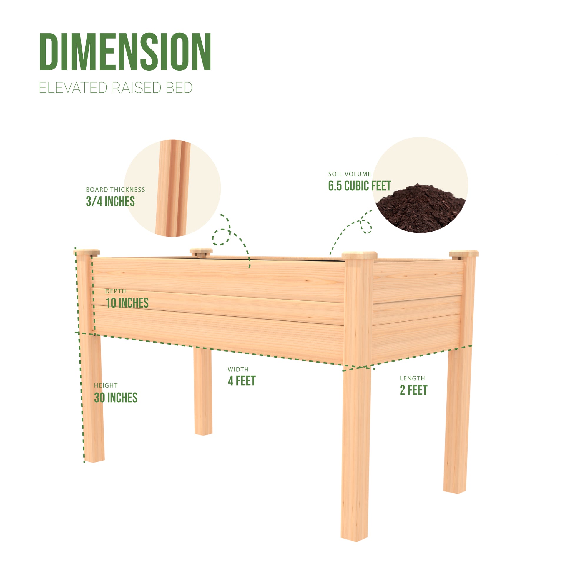 Elevated Garden Bed | Above Ground Raised Beds for Gardening – ECOgardener